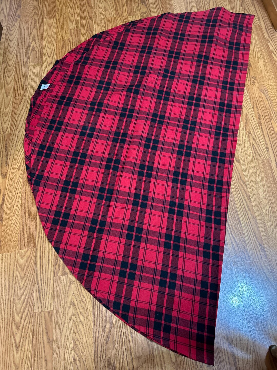 Red Black Plaid Oval Tablecloth Party Holiday 65 X 69 Inches - Etsy
