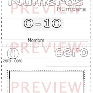 Spanish Number Booklet Homeschool Spanish Lesson (Download Now) - Etsy
