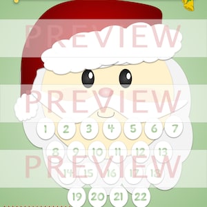 Christmas Santa Beard Advent Calendar, Super Creative Advent Calendar ...