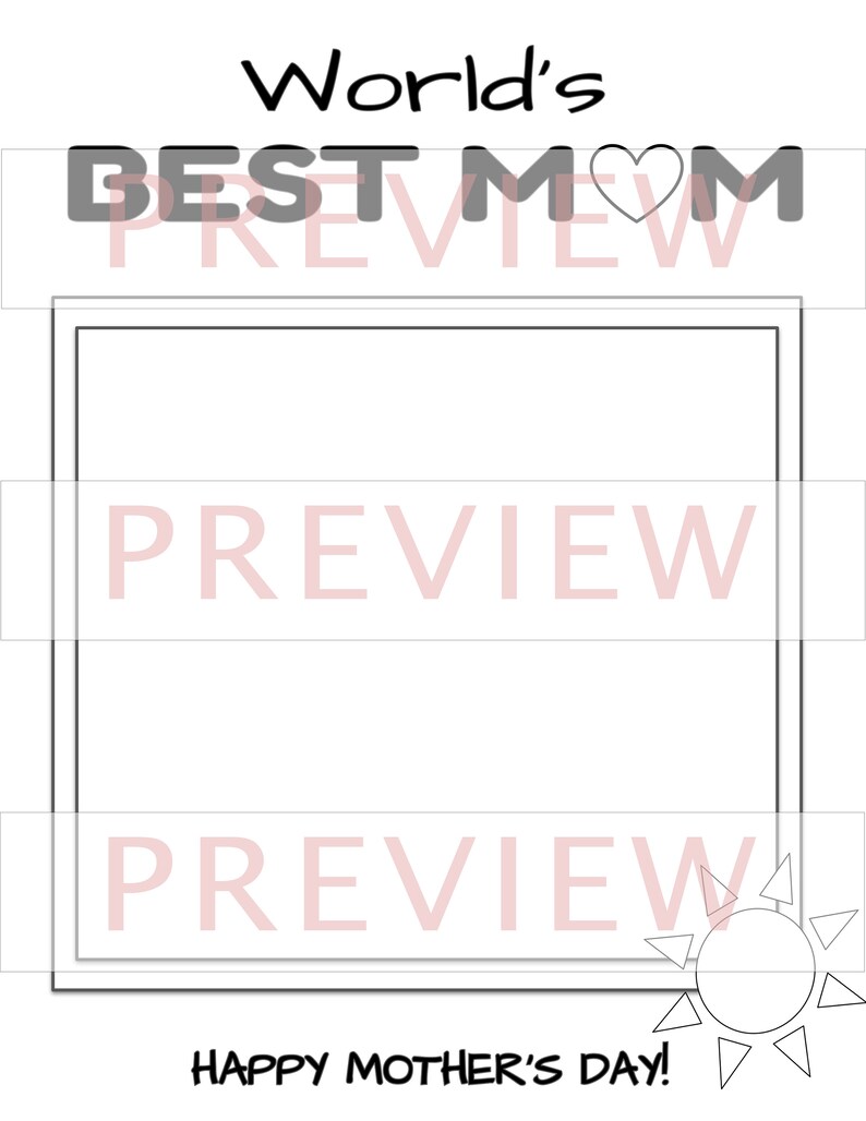 Happy Mothers Day Activity, Worlds Best Mom, All About My Mom, Mothers ...