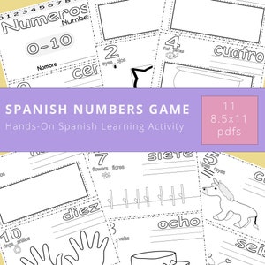 Spanish Number Booklet Homeschool Spanish Lesson (Download Now) - Etsy