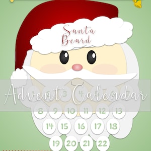 Christmas Santa Beard Advent Calendar, Super Creative Advent Calendar ...