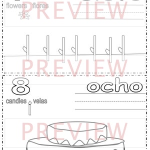 Spanish Number Booklet Homeschool Spanish Lesson (Download Now) - Etsy