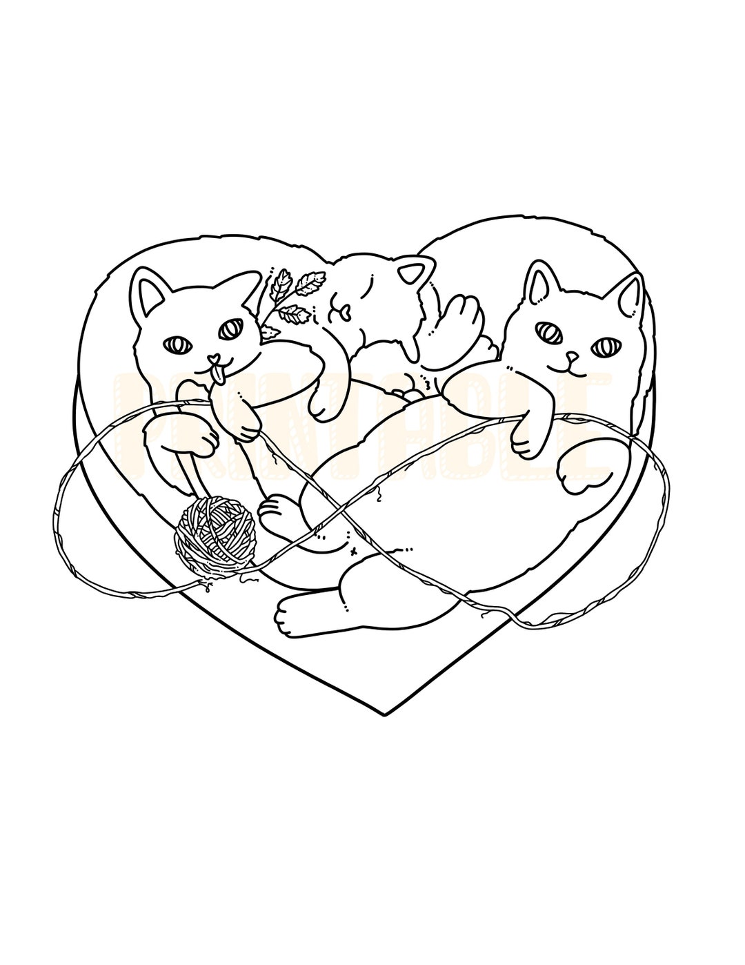 Printable Polyam Coloring Page, Poly , Cute , Christmas Couple Activity ...