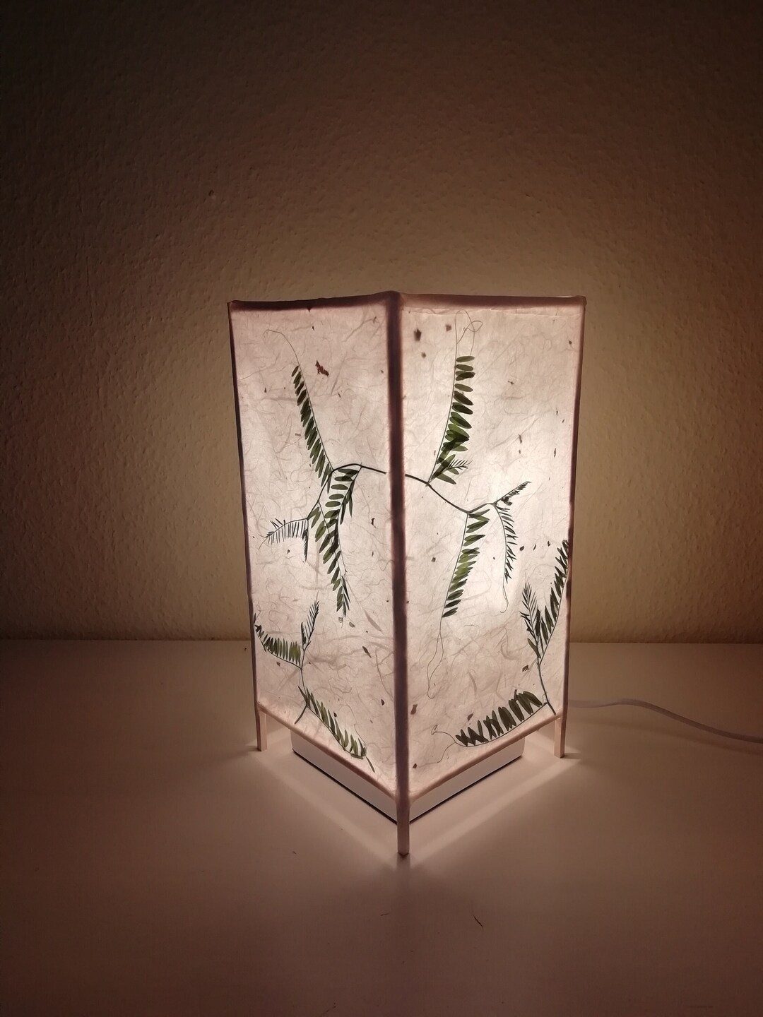 Square Floor Lamp Plants Pressed Vetch - Etsy
