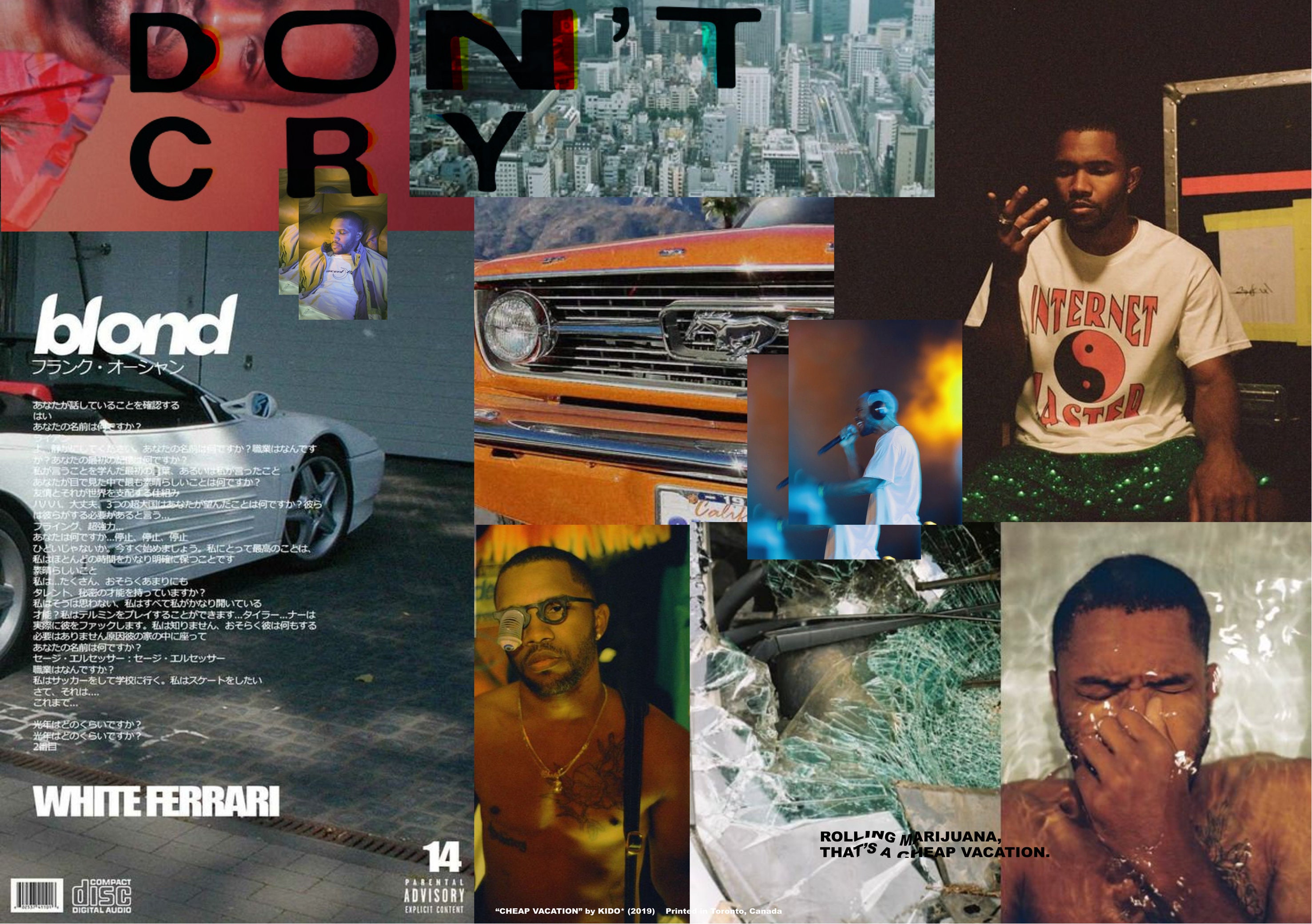 Frank Ocean / Album Collage / Vintage Retro Art Print | Etsy