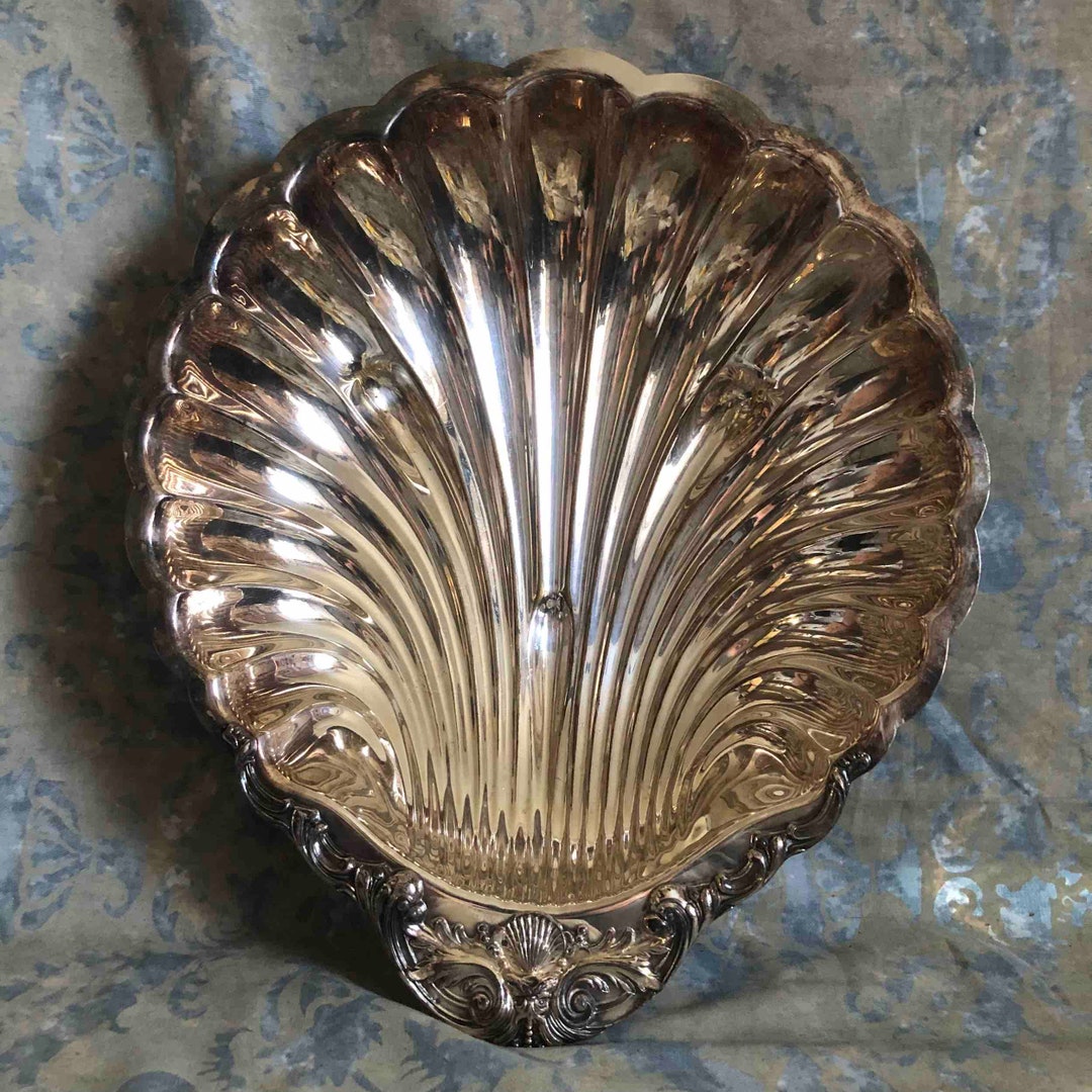 Vintage Rogers Shell Pattern Serving Bowl - Etsy