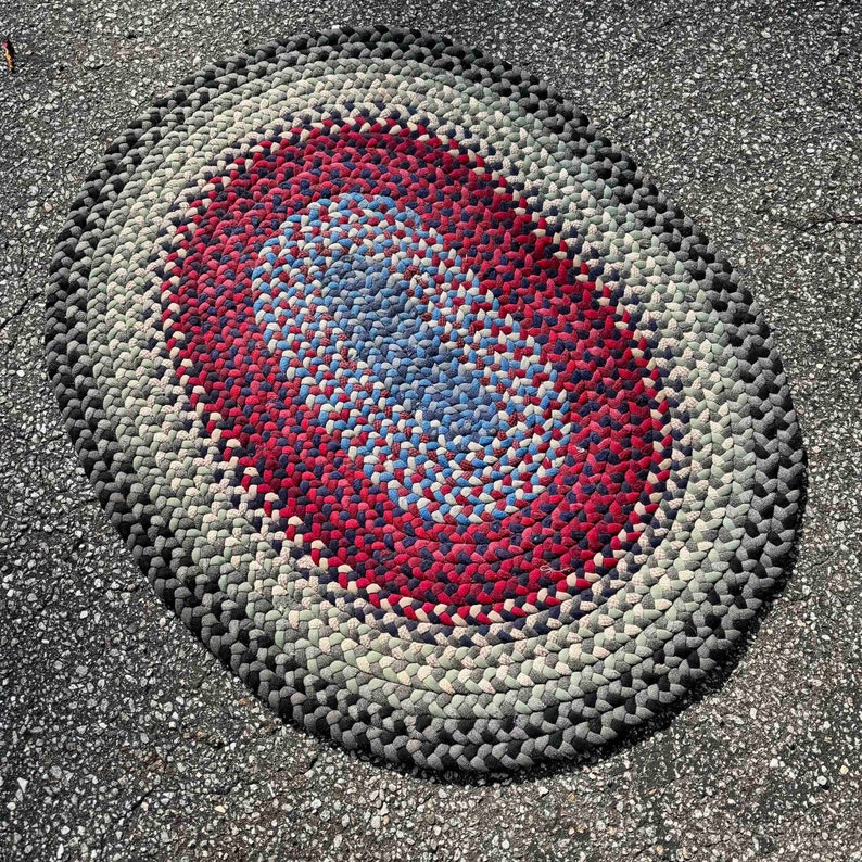 Vintage Braided Mat - Etsy