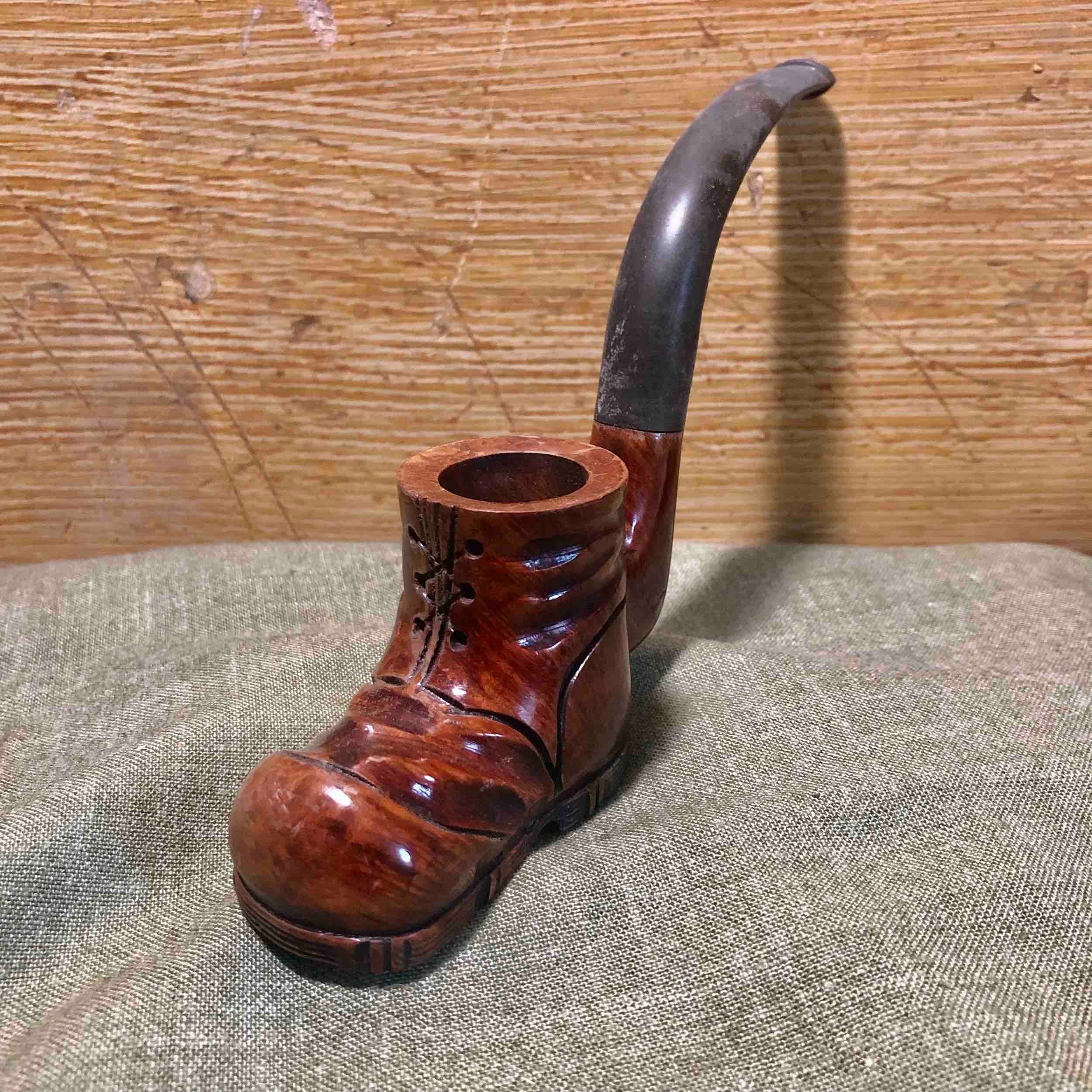 Vintage Hand Carved Whimsey Boot Bowl Pipe - Etsy
