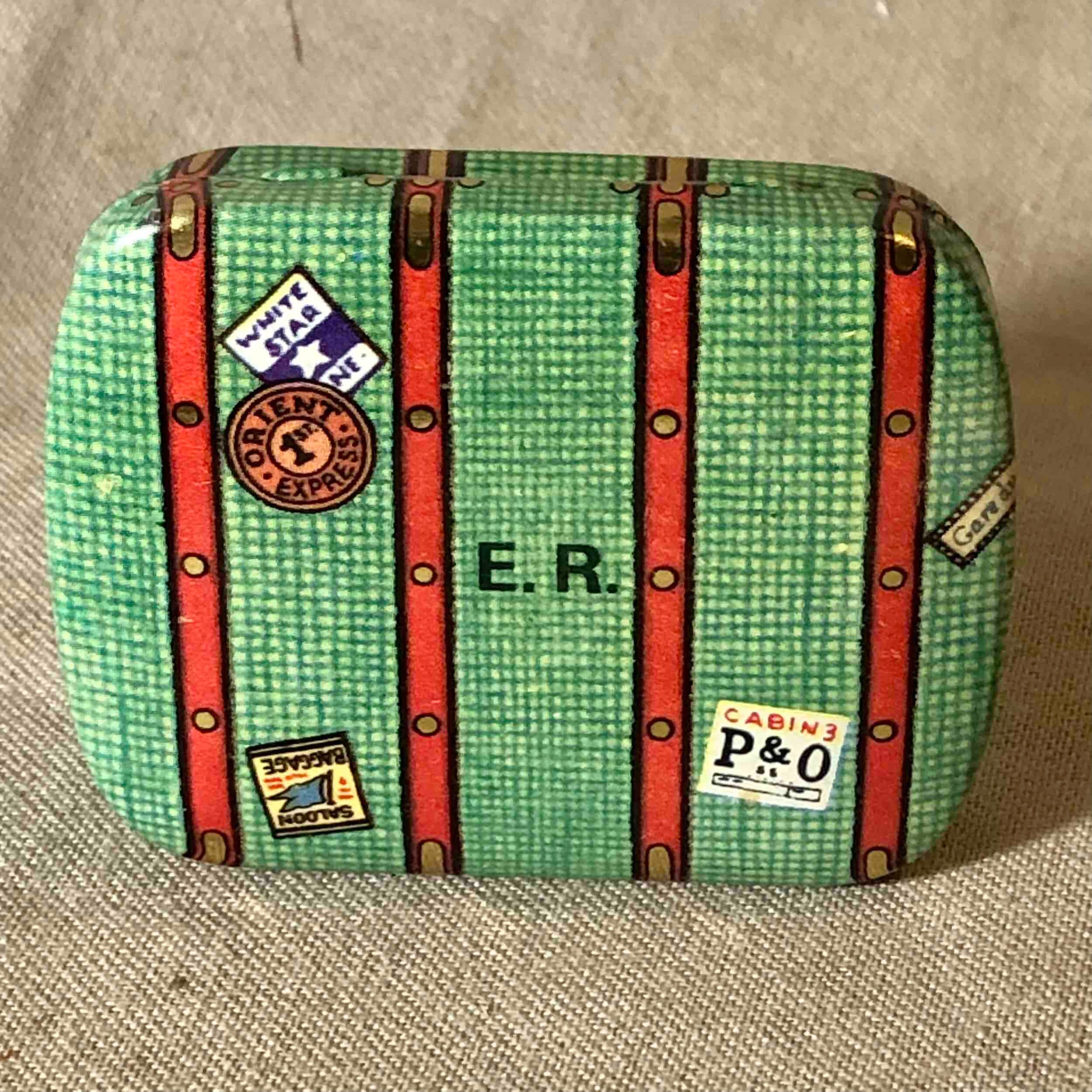 Vintage DODO Designs Suitcase Pill Box - Etsy