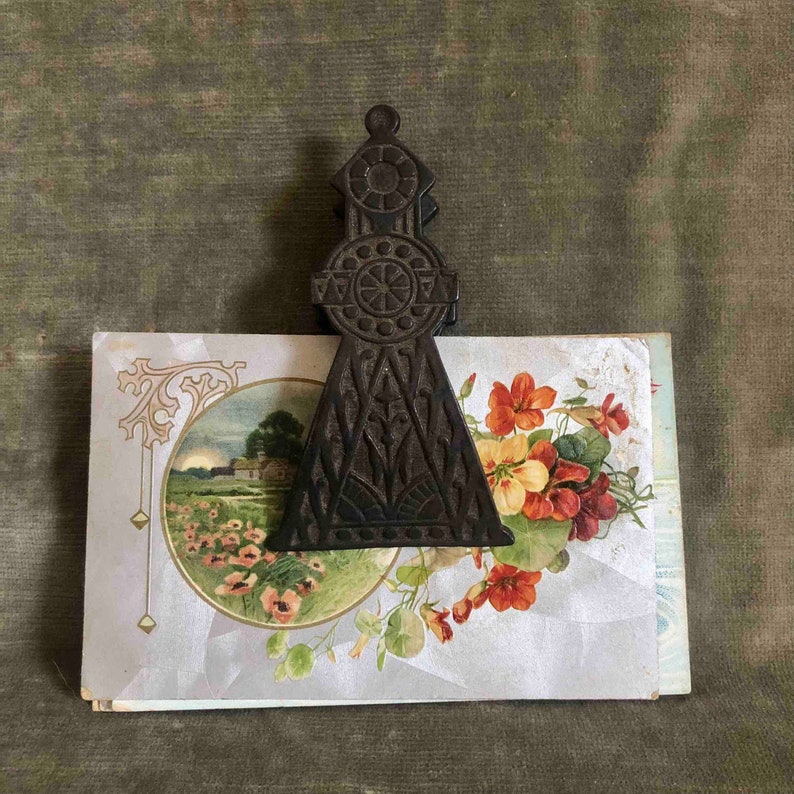 Vintage Cast Iron Paper Clip - Etsy