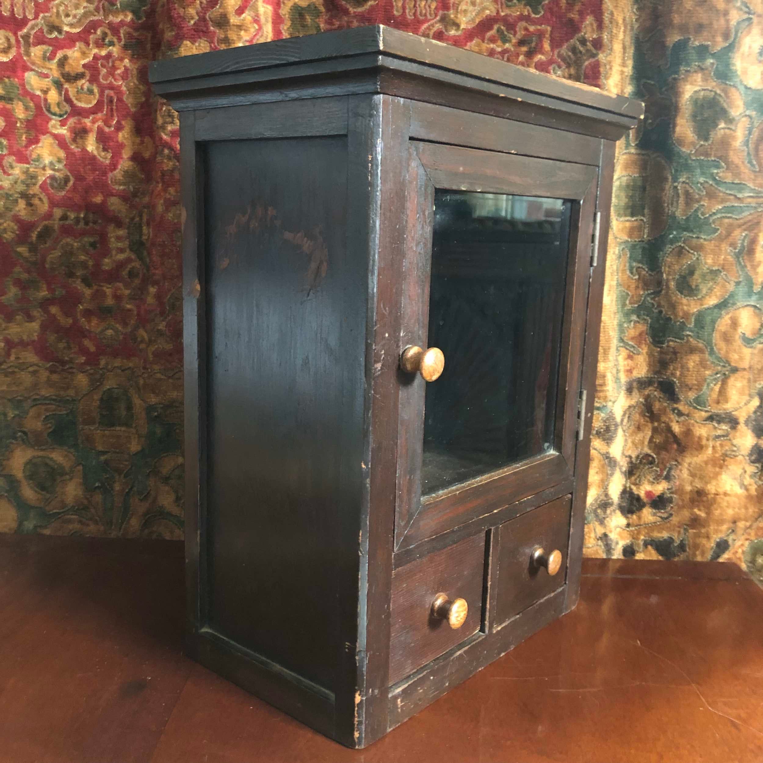 Antique Barber Shop Cabinet - Etsy