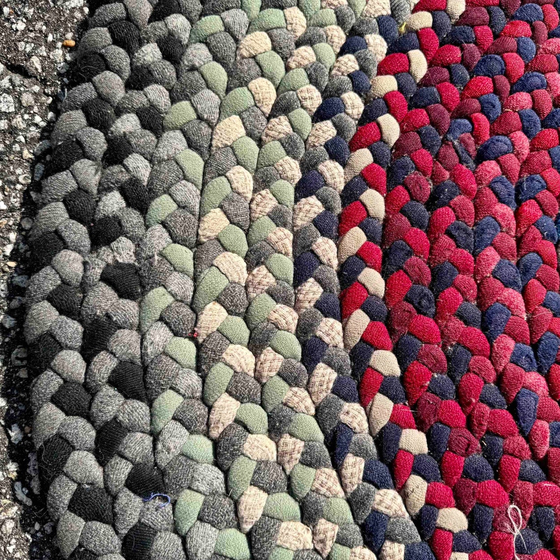 Vintage Braided Mat - Etsy