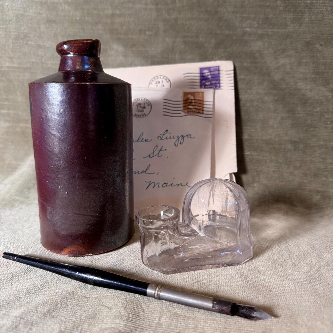 Antique Doulton Lambeth Master Ink Bottle, 1885 to 1900 - Etsy
