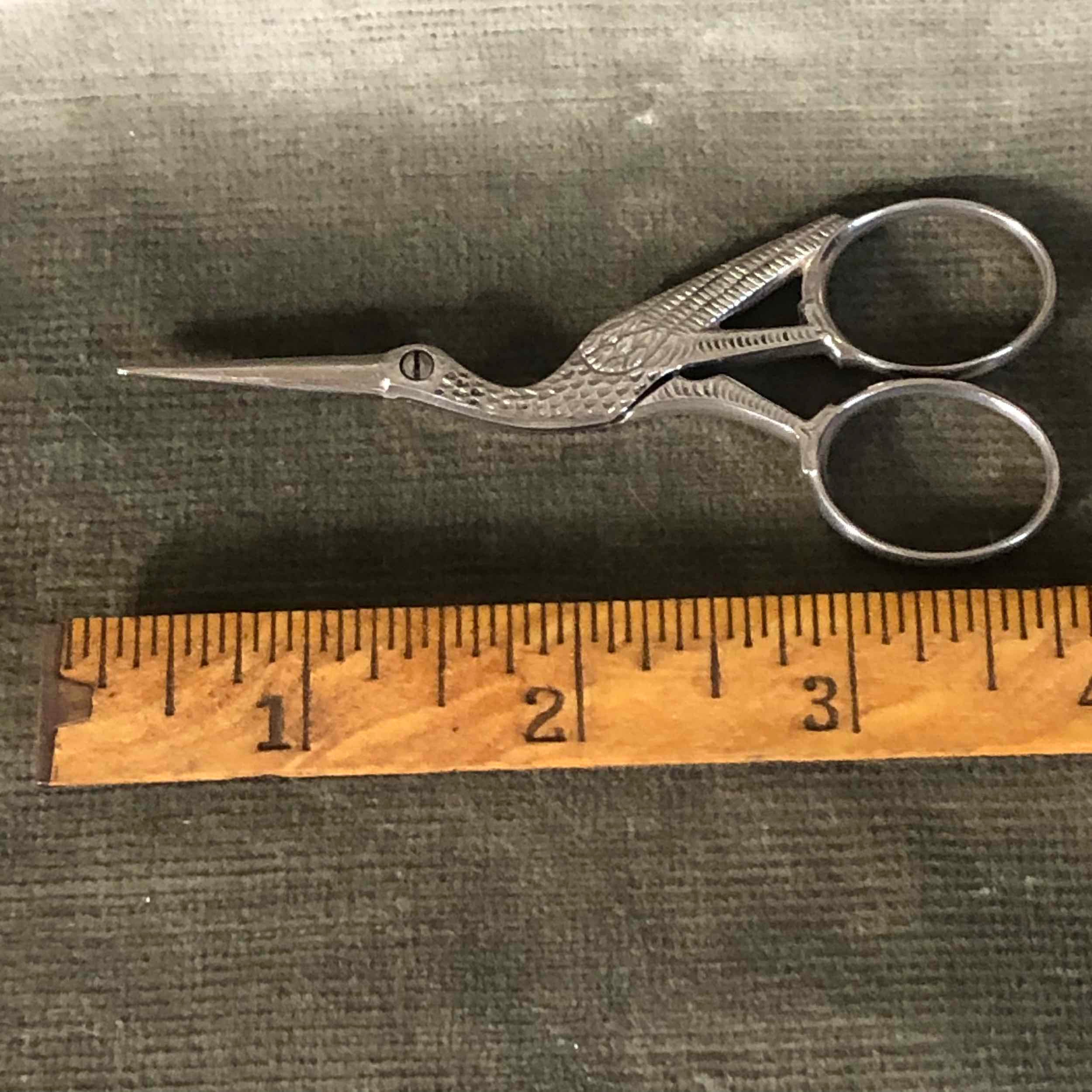 Vintage Italian Crane Sewing Scissors - Etsy