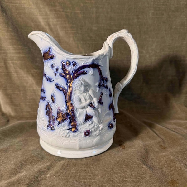 Flow Blue Pitcher - Etsy