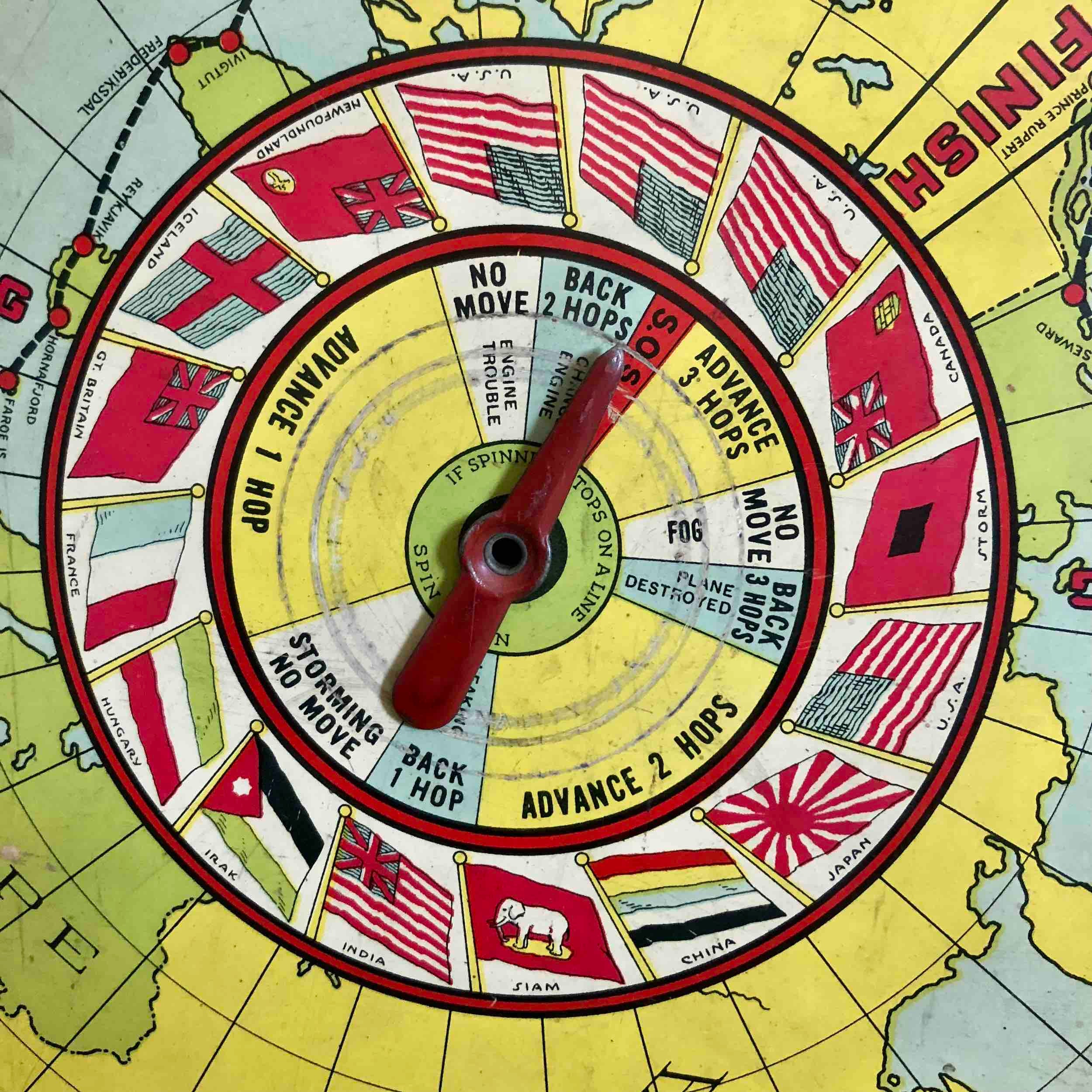 Vintage Aeroplane Race Gameboard - Etsy