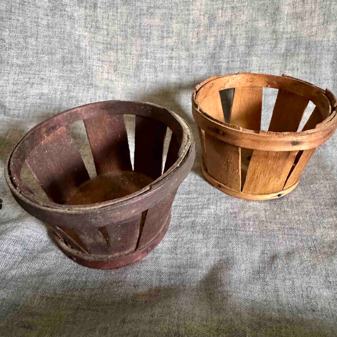 Pr Vintage Utilitarian Berry Baskets - Etsy