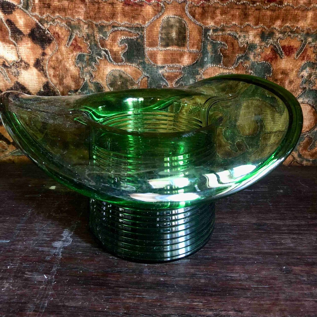 Victorian Glass Top Hat Vase/curio - Etsy