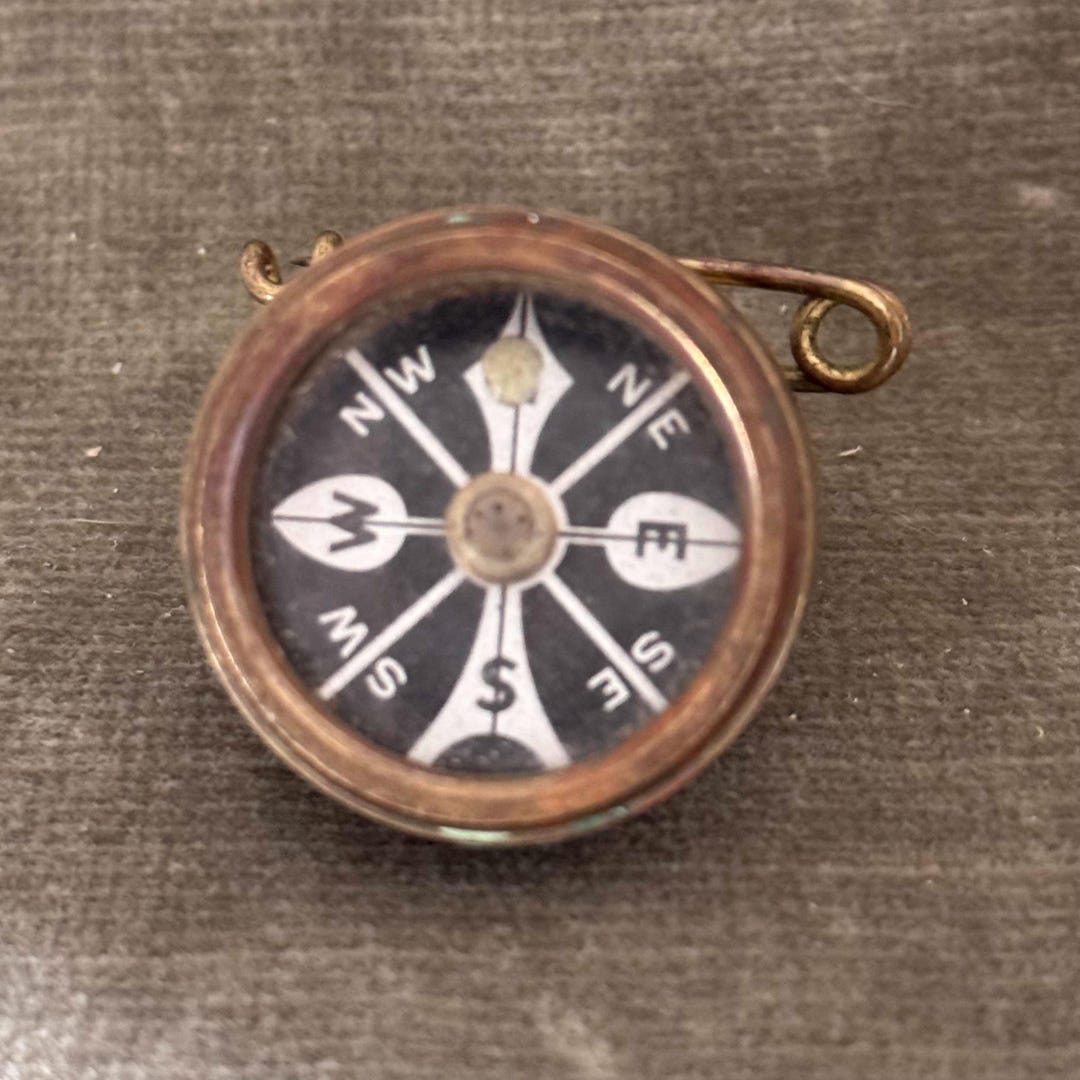 Vintage Marbles Gladstone Lapel Compass - Etsy
