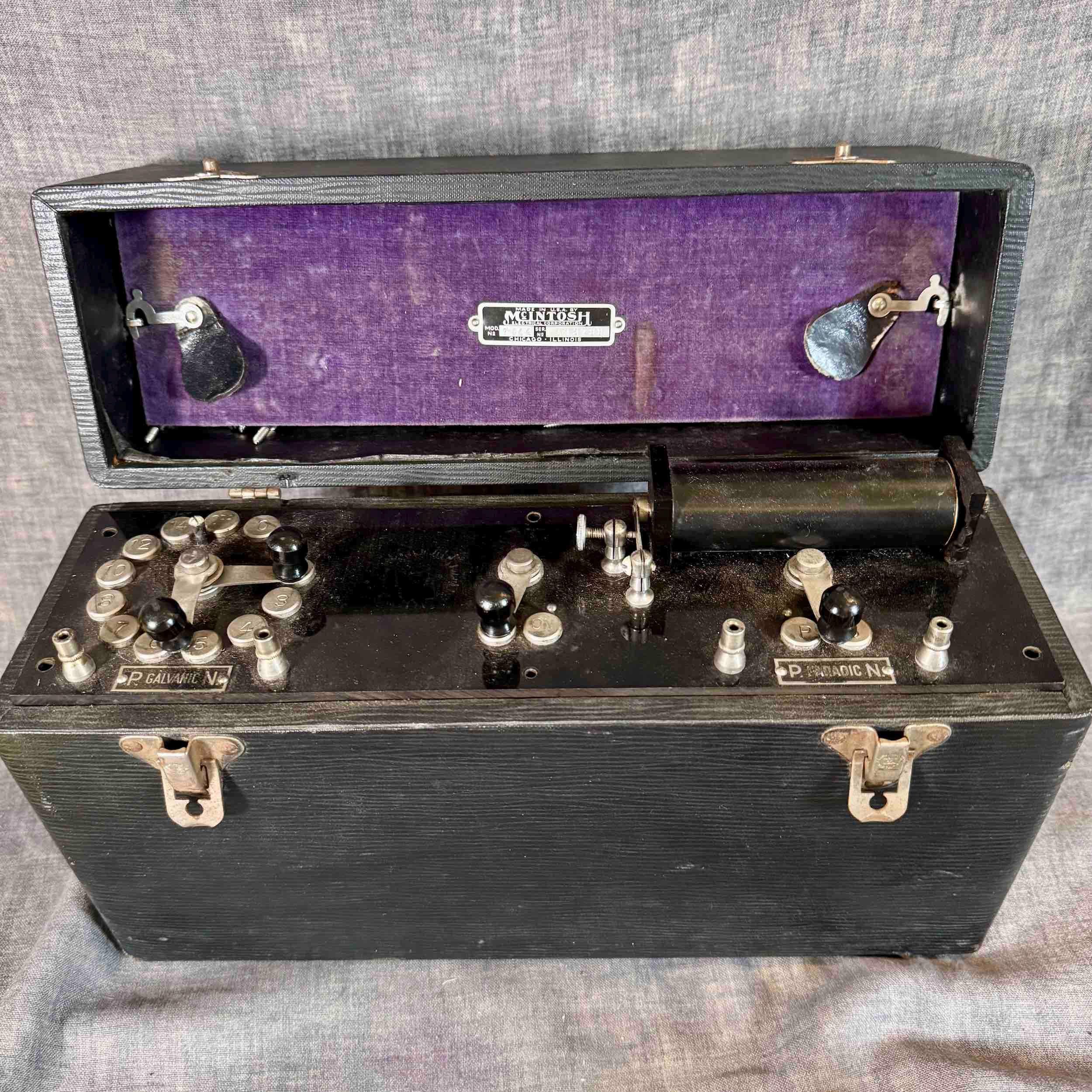 Antique Mcintosh Faradic Battery Electrotherapy Device C.1920s: Ex ...