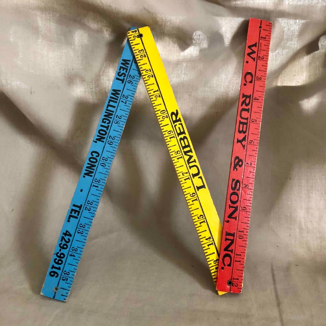Vintage Advertising Folding Yard Stick - Etsy