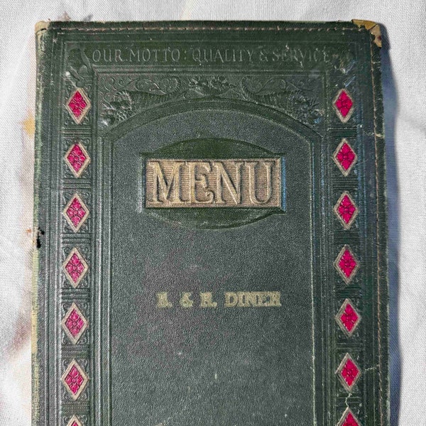 Vintage Menu - Etsy
