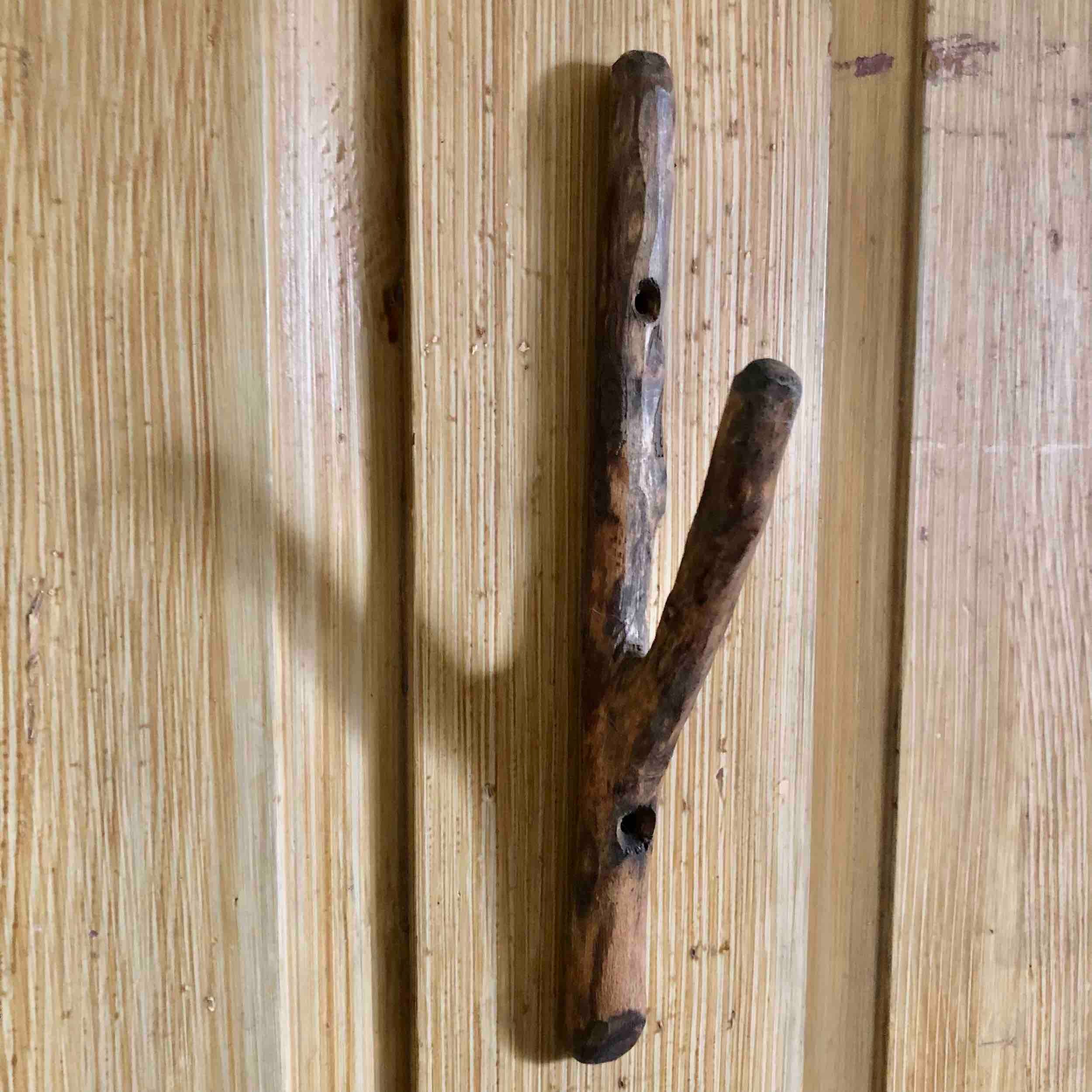 Vintage Rustic Hickory Hook - Etsy