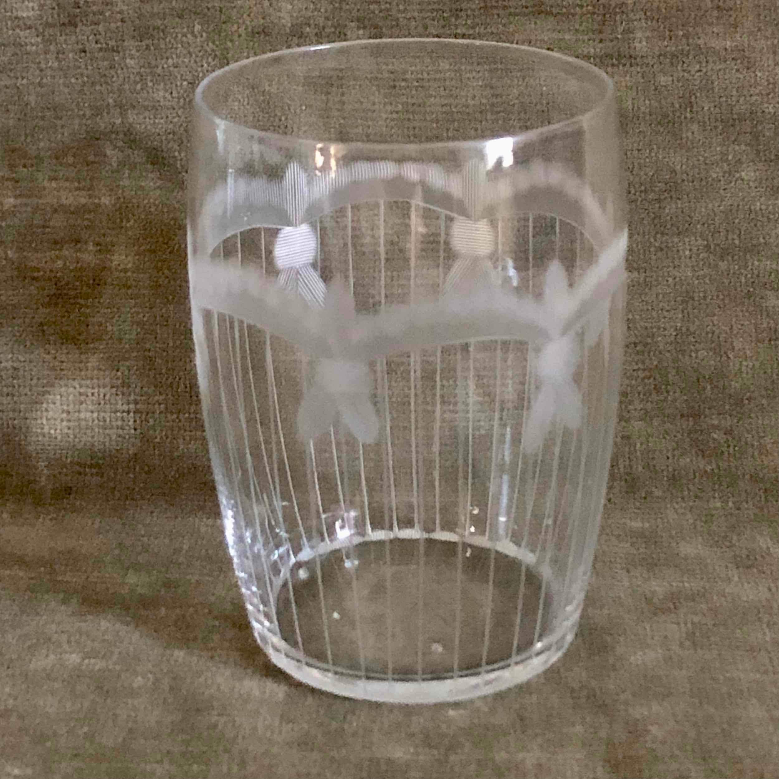 Etched Glass Tumble-up Water Set - Etsy