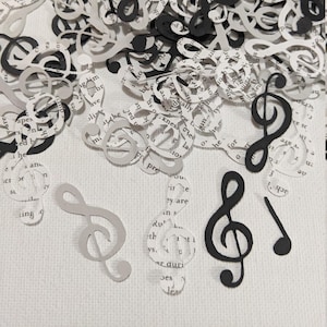Music Note Confetti, the Tilde Paper Symbol, Paper Musical Notes, Music ...