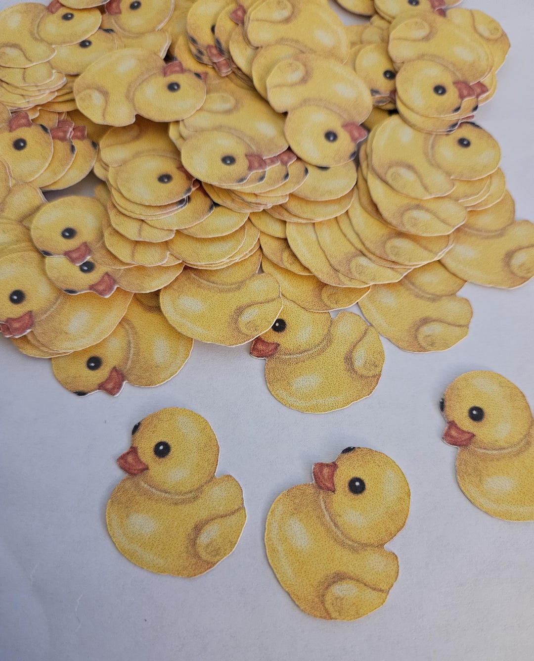 Yellow Rubber Ducky Confetti, Cute Paper Ducks, Baby Shower Confetti ...