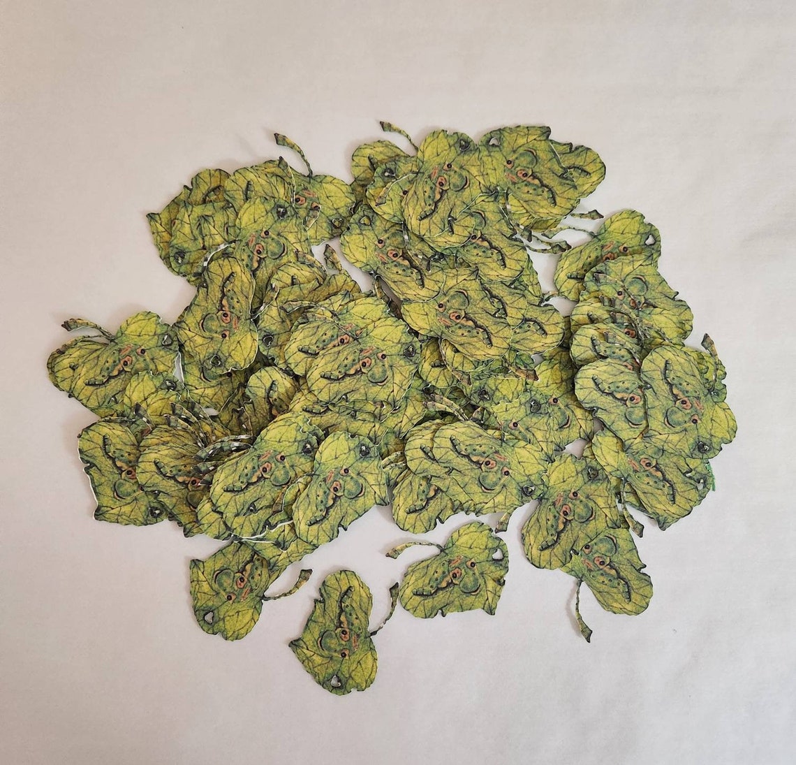 Leaf Caterpillar Confetti, Caterpillar Craft, Bug Craft, Cute Bug With ...