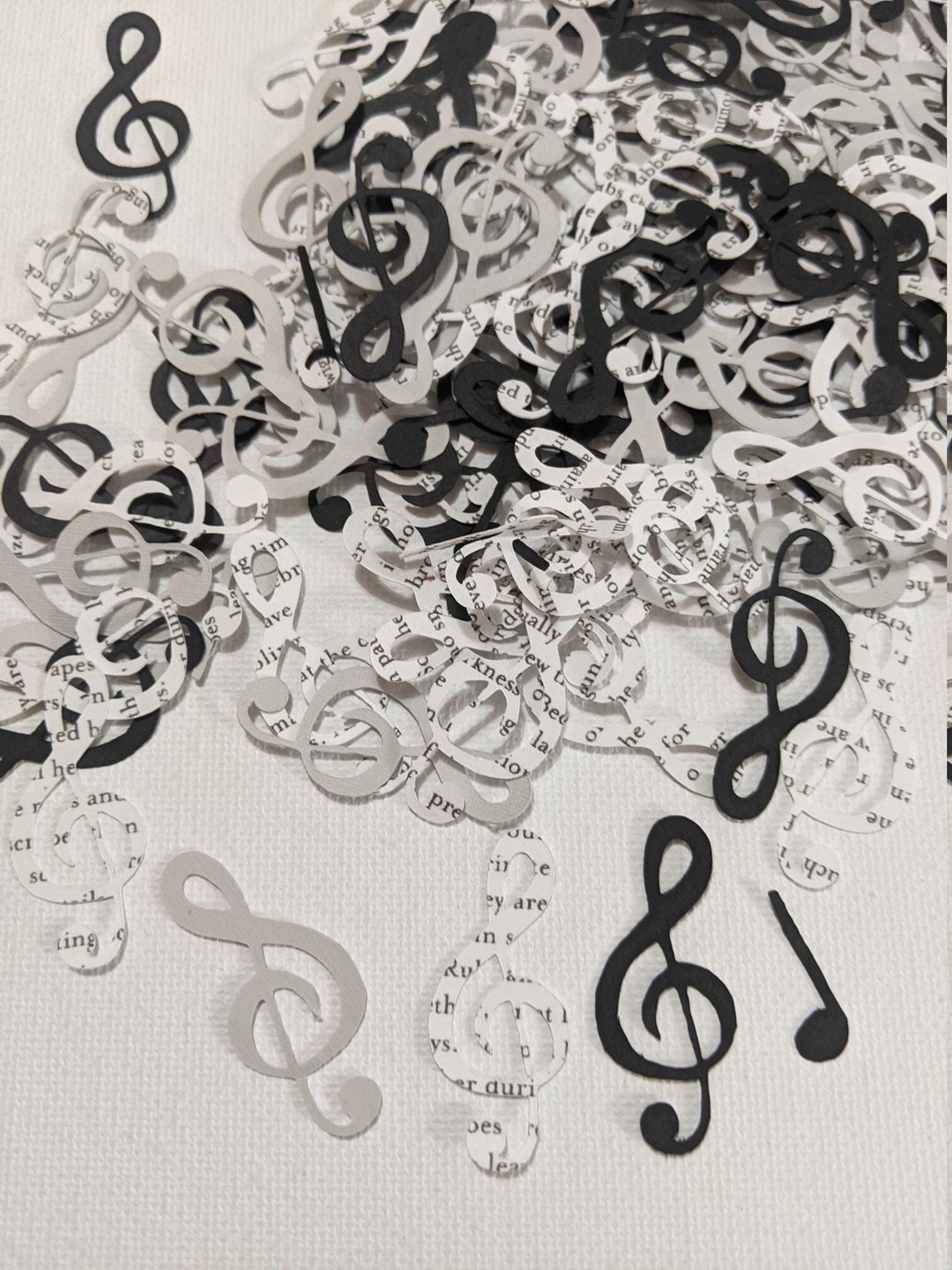 Music Note Confetti, the Tilde Paper Symbol, Paper Musical Notes, Music ...