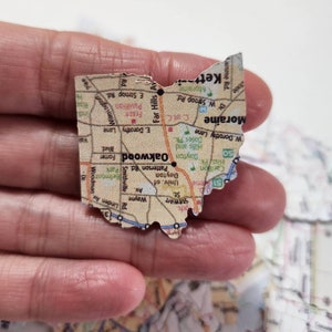 State Map Confetti, Road Atlas State Craft, Paper States, Individual ...