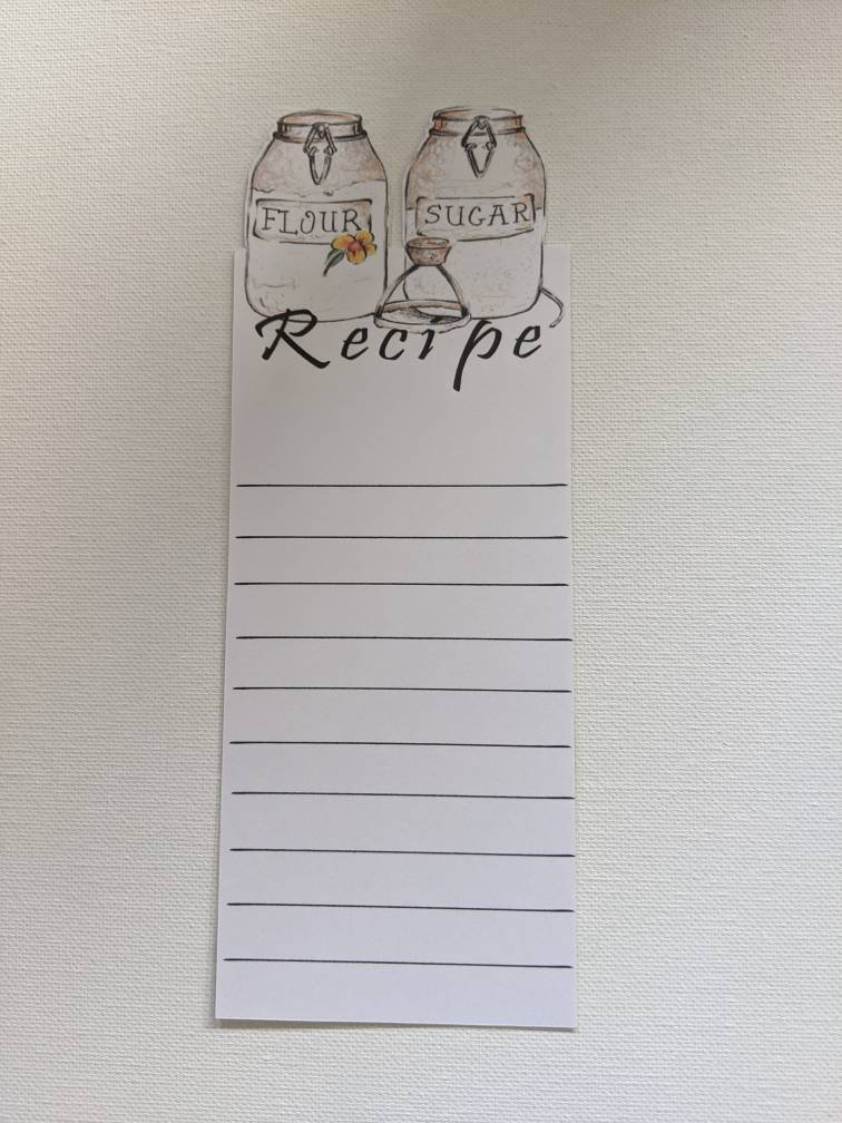 Recipe Bookmarks 6/ Cookie Cutter Bookmarks/ Cookbook Recipe Cards - Etsy