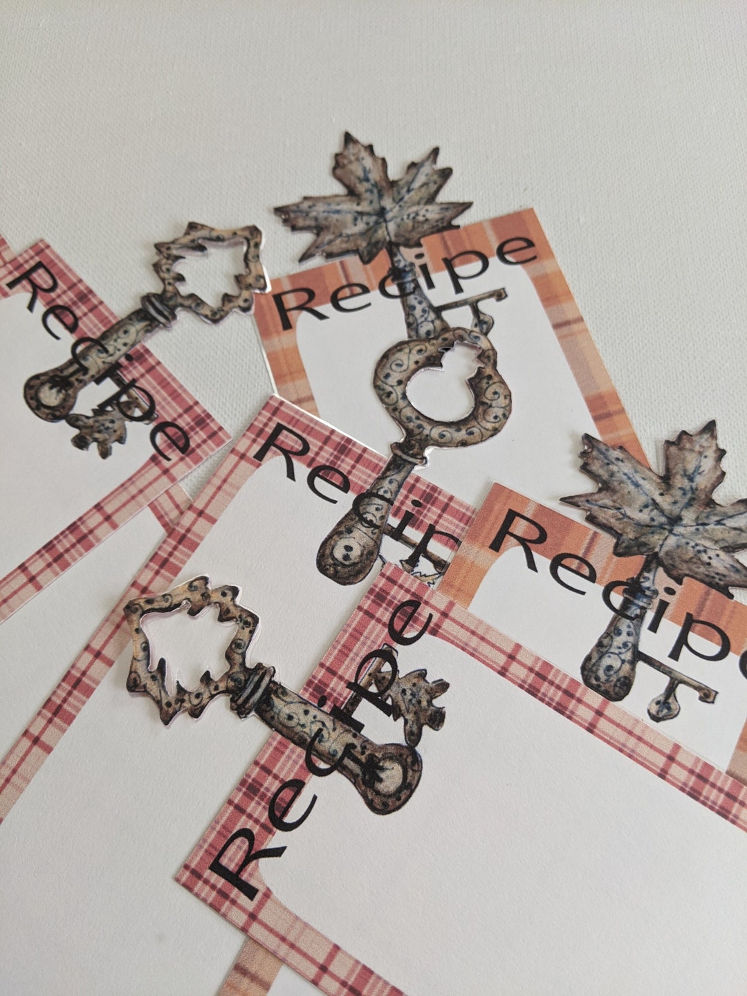 Holiday Recipe Cards, Fall Recipe Bookmarks, Christmas Recipe Cards ...