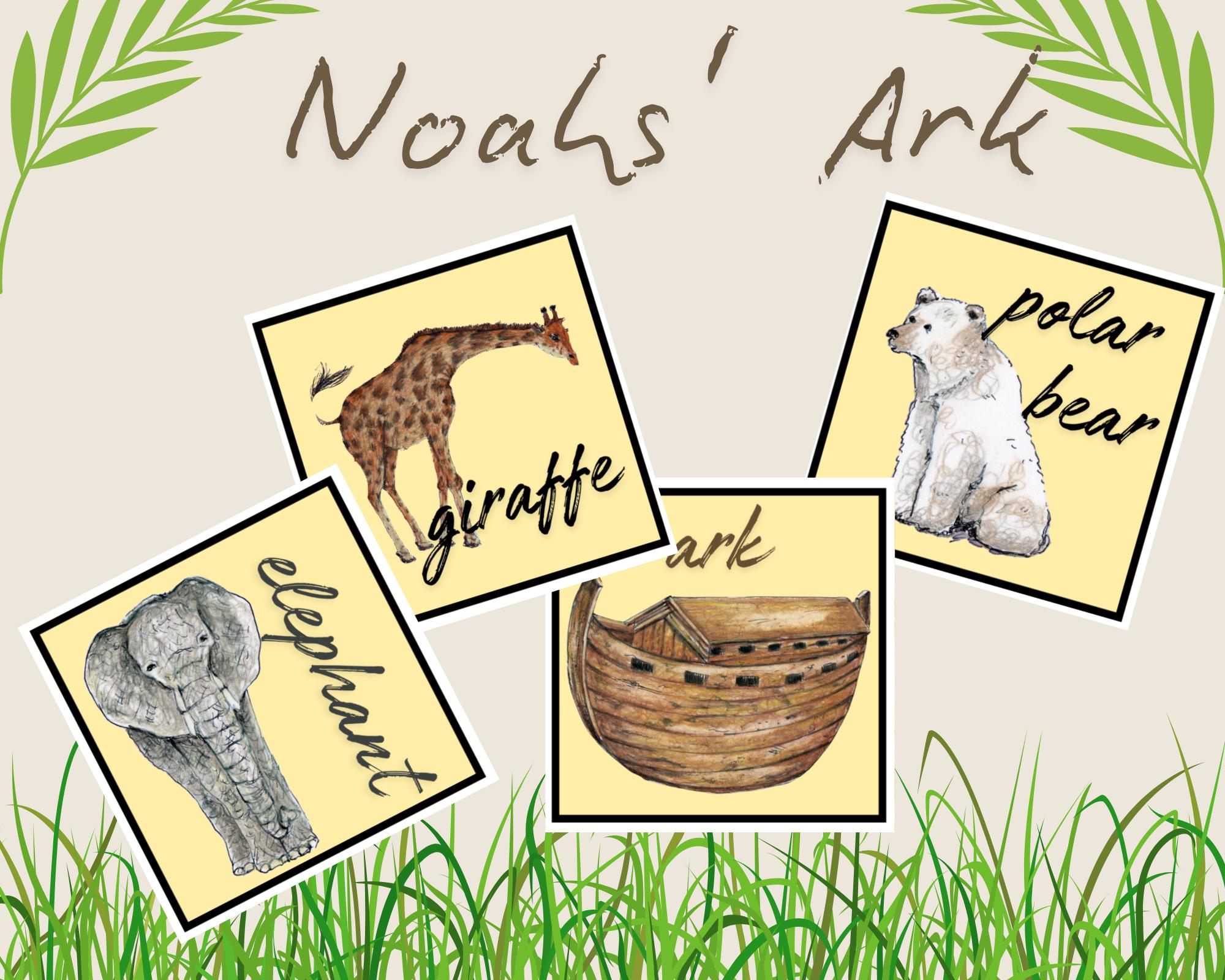 Noah's Ark Animal Matching Game: Kids Card Game (digital Download) - Etsy