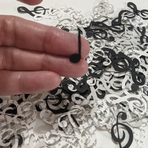 Music Note Confetti, the Tilde Paper Symbol, Paper Musical Notes, Music ...