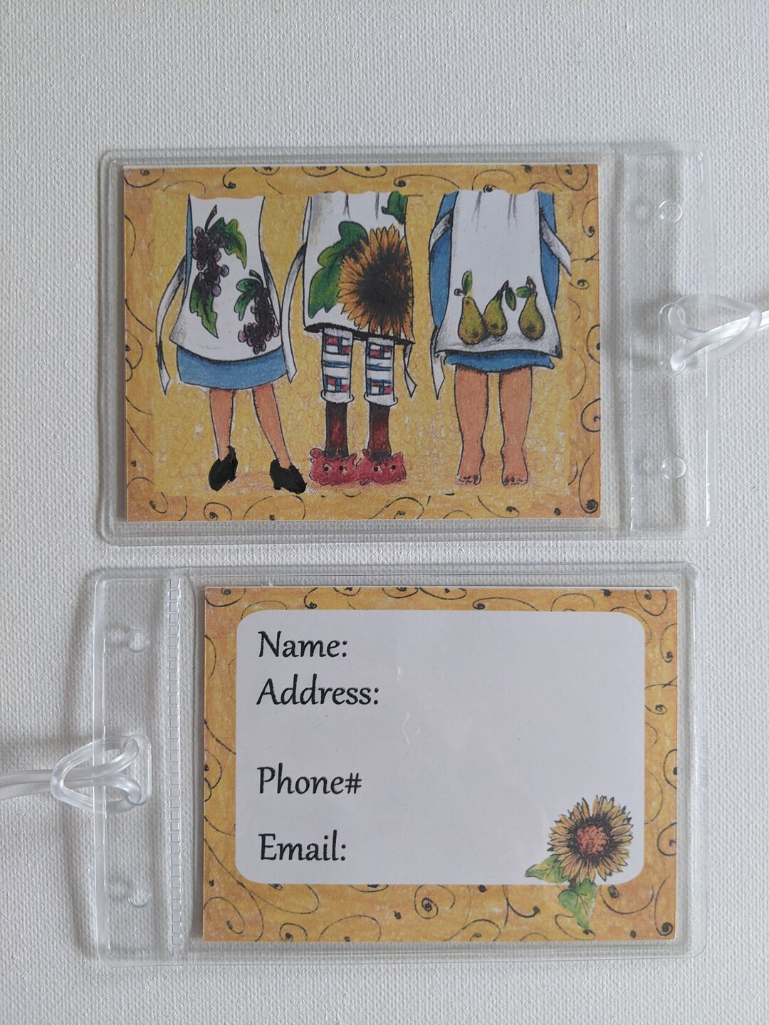 Identification Badge Apron Luggage Tag Kitchen Design Aprons - Etsy