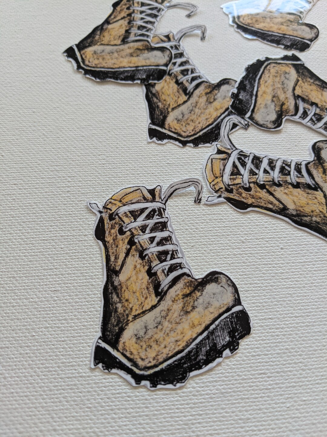 Work Boot Vinyl Stickers 2 Shoe Decals, Laptop Decals, Made in America ...