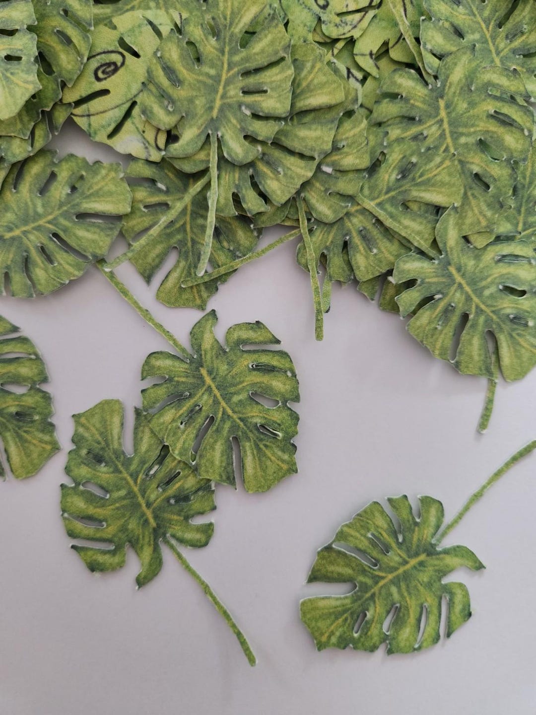 Monstera Leaves, Paper Monstera Leaves, Green Paper Leaves, Monstera ...