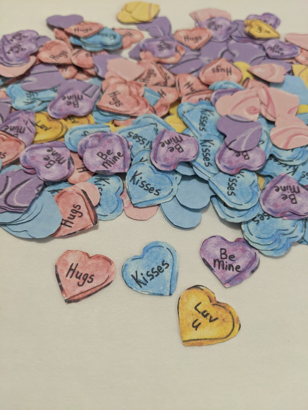 Paper Candy Heart Confetti: Valentine's Day Table Decor (350) - Etsy