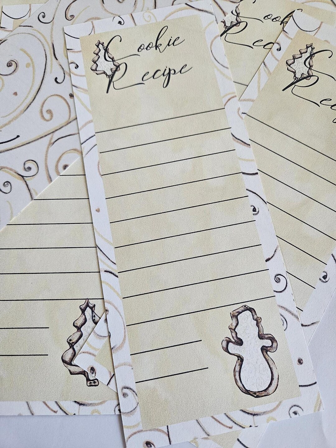 Cookie Recipe Bookmarks: Cookie Exchange Favors, Set of 6 - Etsy