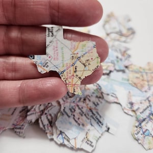State Map Confetti, Road Atlas State Craft, Paper States, Individual ...