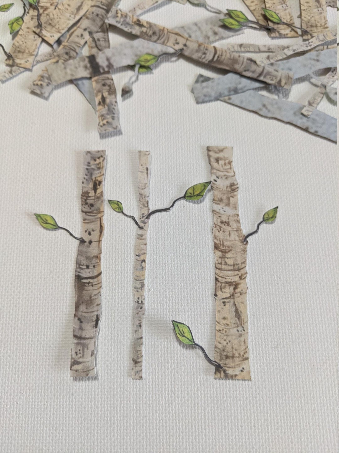 Birch Tree Branches Confetti, Tree Cardstock Craft, Birch Tree Table ...