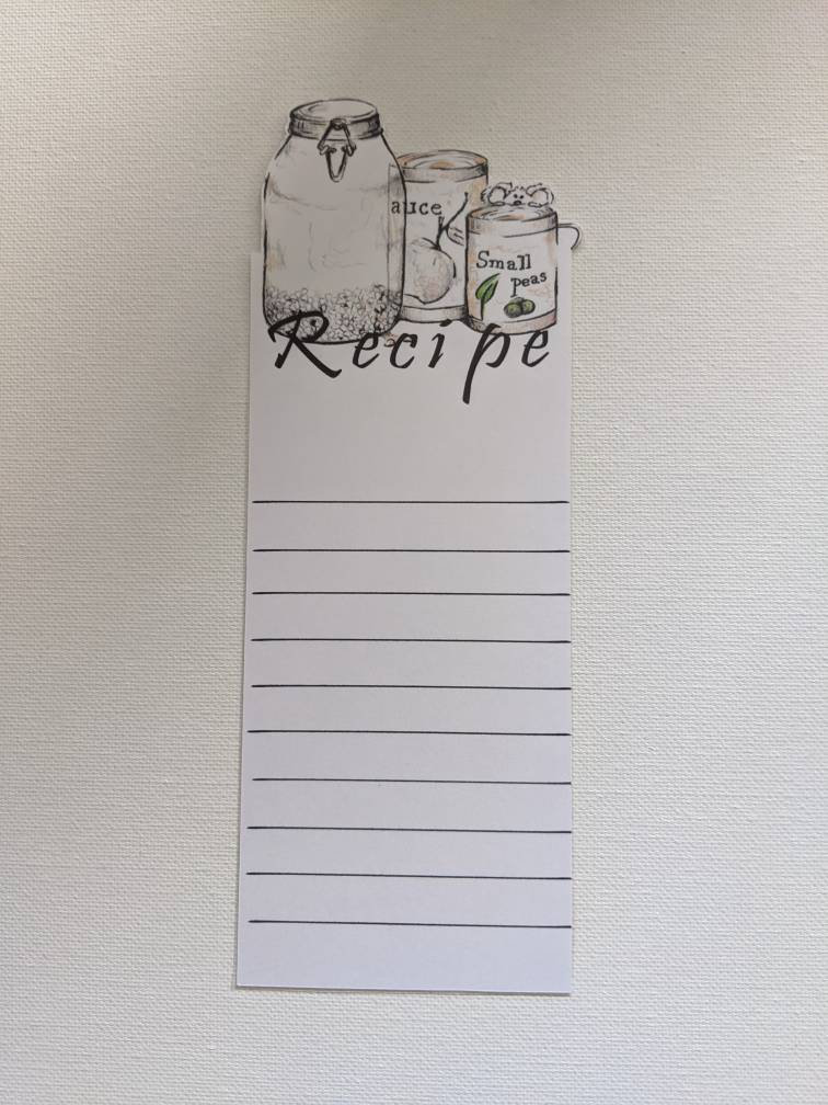 Recipe Bookmarks 6/ Cookie Cutter Bookmarks/ Cookbook Recipe Cards - Etsy