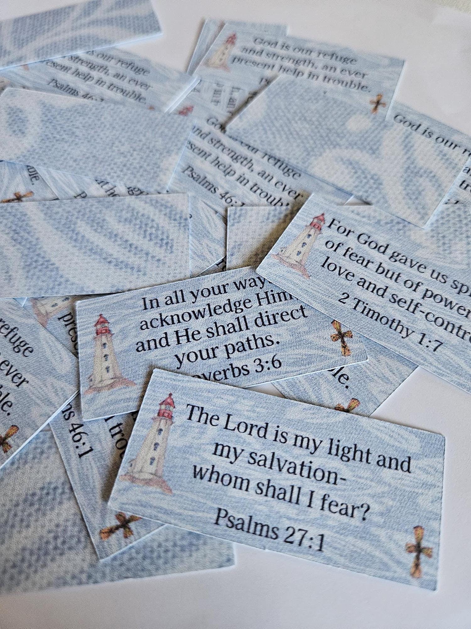Lighthouse Bible Verses, Bible Verse Confett, Bible Verses of Hope and ...