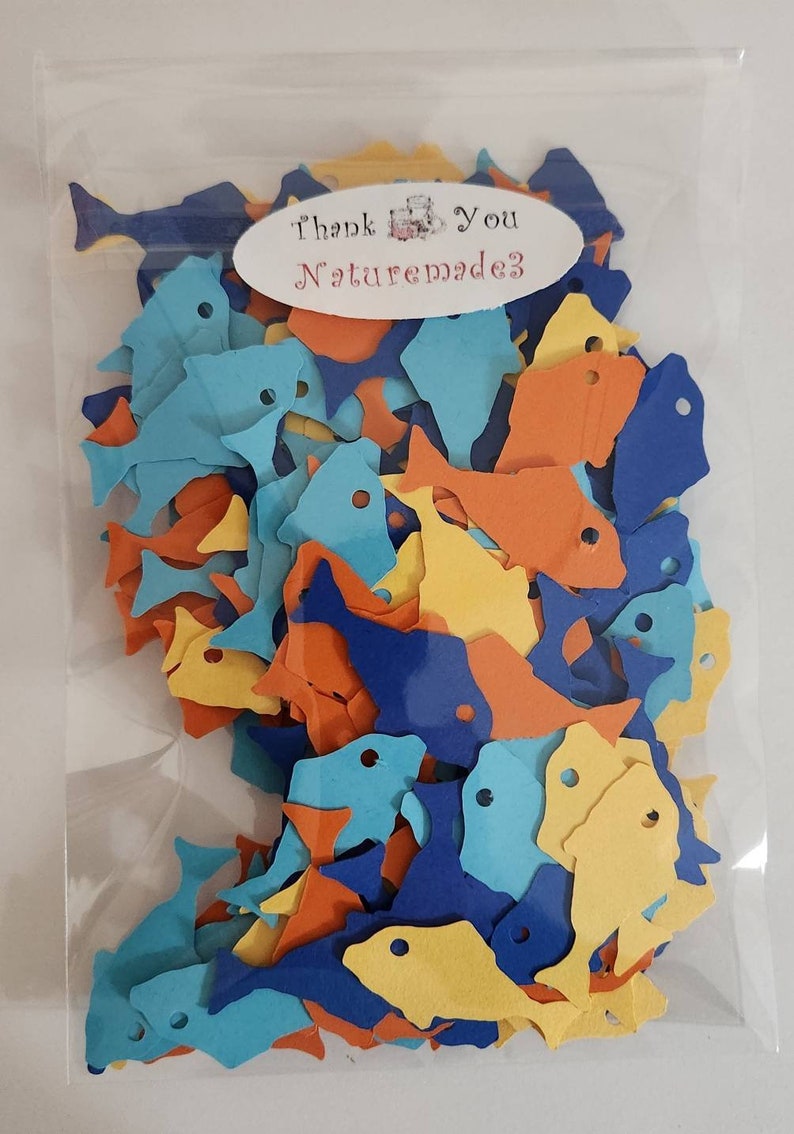Colorful Fish Confetti Fish Craft Fish Table Decorations - Etsy