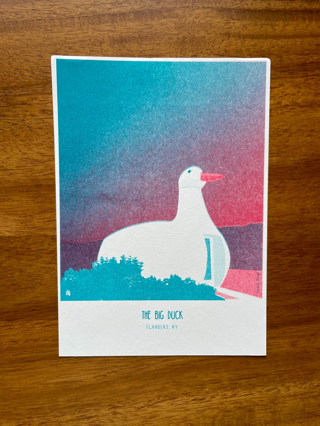 Big Duck Risograph Prints (5x7 In) - Etsy