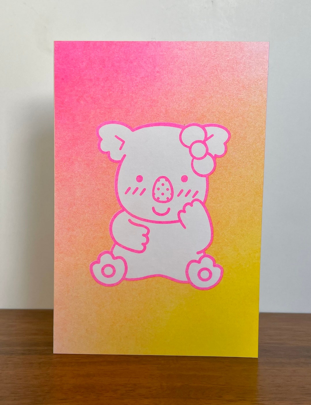 Koala's March Risograph Prints and Cards (4x6) - Etsy